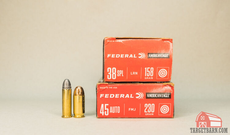 .38 Special vs. .45 ACP Caliber Comparison - The Broad Side