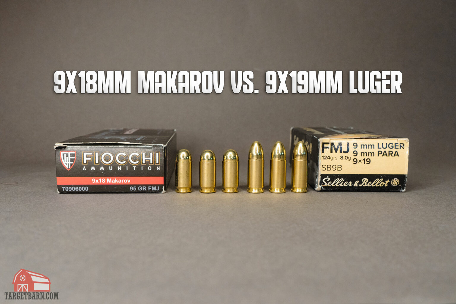 9mm Makarov vs. 9mm Luger - Caliber Comparison - TargetBarn.com