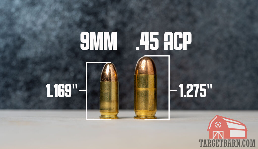9mm vs. .45 ACP - Caliber Comparison - The Broad Side